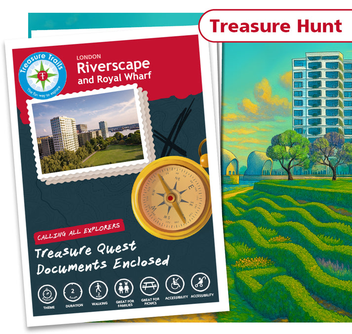 Treasure Hunt in Riverscape and Royal Wharf - Only £9.99