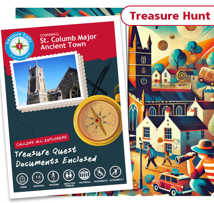 Treasure Hunt in St Columb Major - Solve Clues & Find Hidden Gems